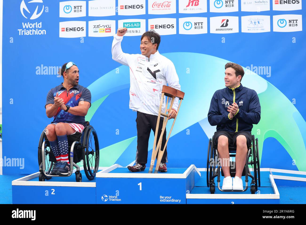 Yokohama, Kanagawa, Japan. 13th May, 2023. (L-R) Howie Sanborn (USA ...