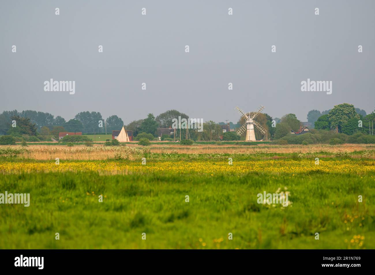 Broadland norfolk windmill hi-res stock photography and images - Alamy