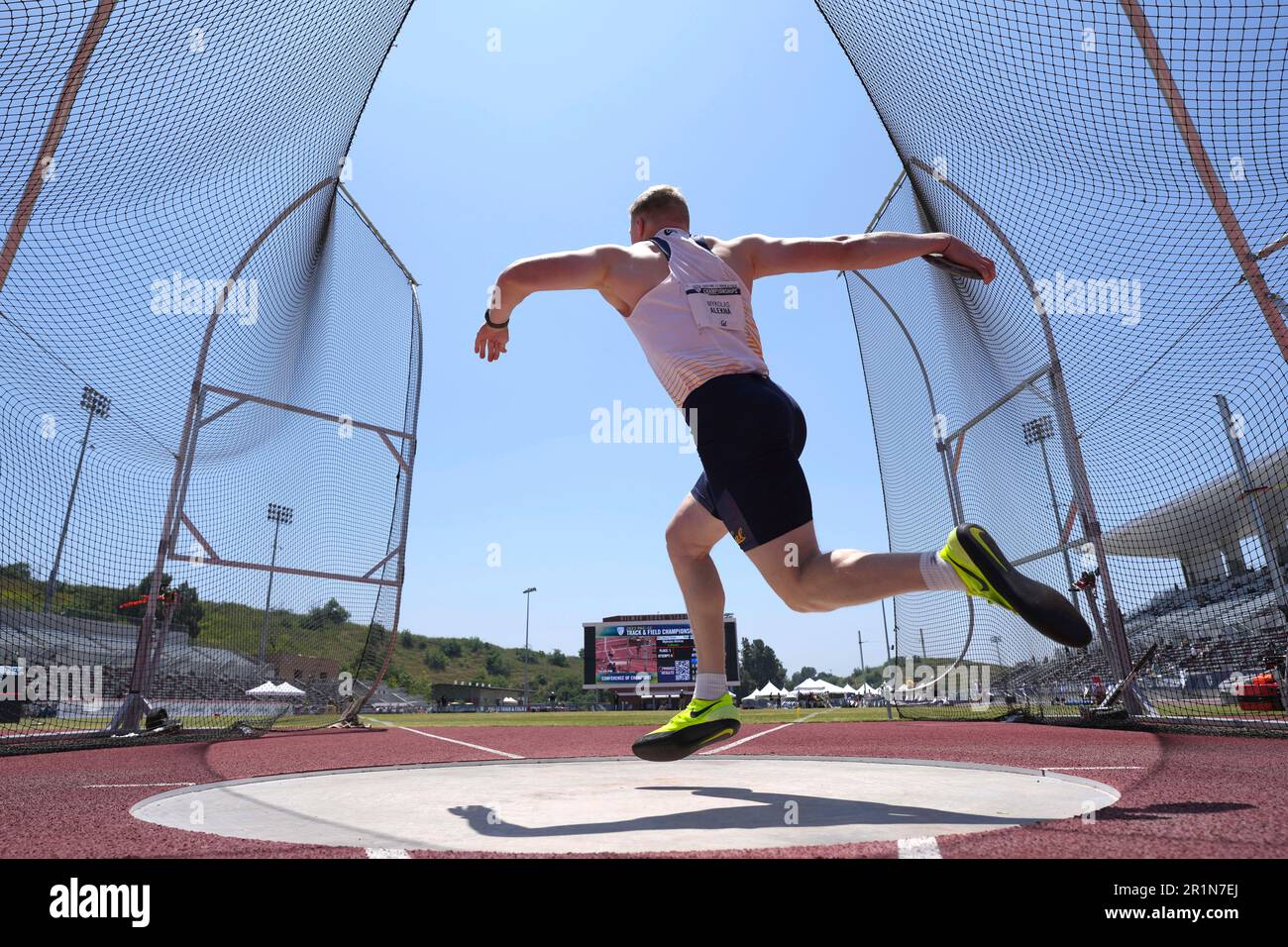 Mykolas Alekna of California wins the discus in a meet record 230-11 ...
