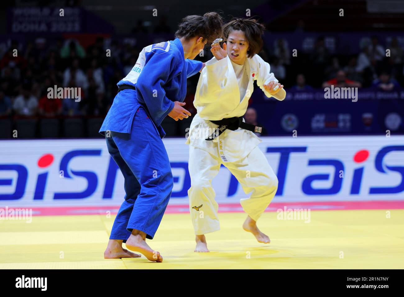 Ali Bin Hamad Al Attiyah Arena, Doha, Qatar. 14th May, 2023. (L-R) Eteri Liparteliani (GEO ...