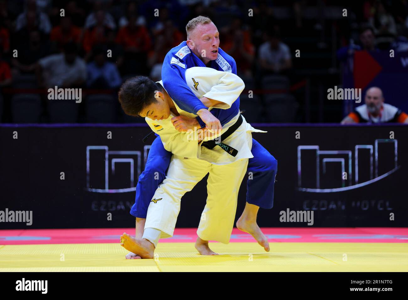 Ali Bin Hamad Al Attiyah Arena, Doha, Qatar. 14th May, 2023. (Top-Bottom) Frank De Wit (NED ...