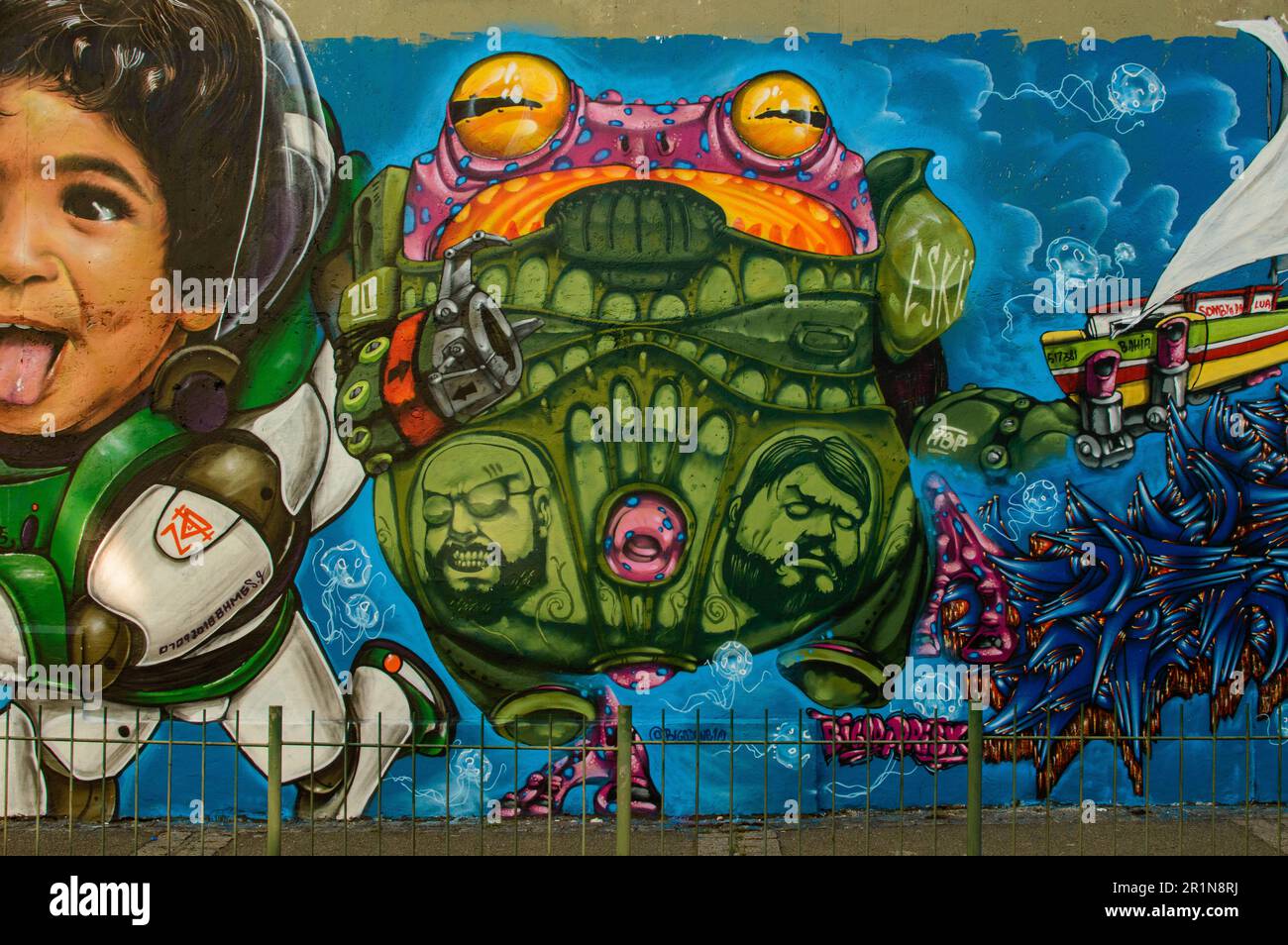 This is a photo showing a graph from a metropole. Beautiful colors and ...