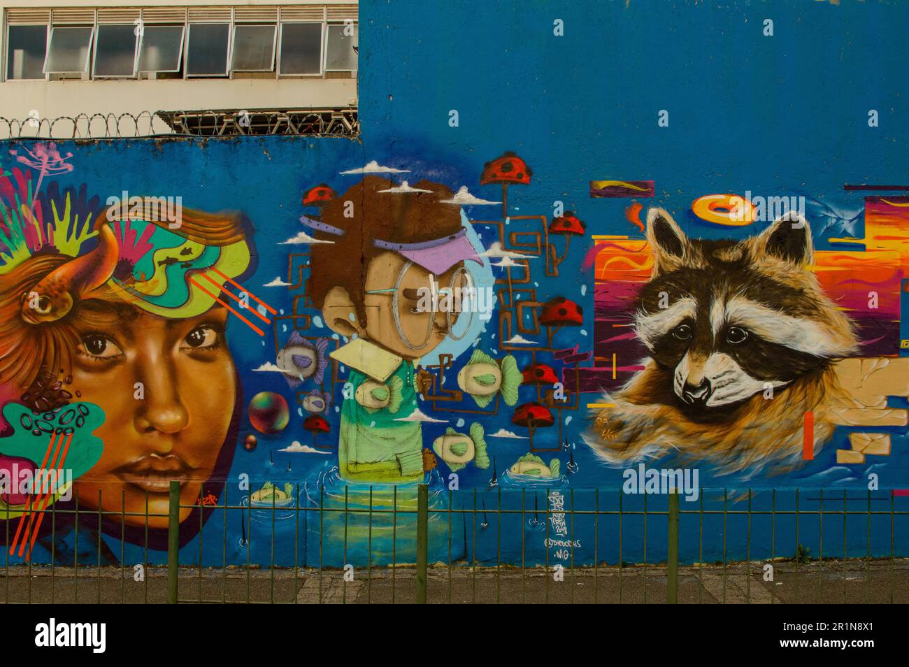 This is a photo showing a graph from a metropole. Beautiful colors and ...