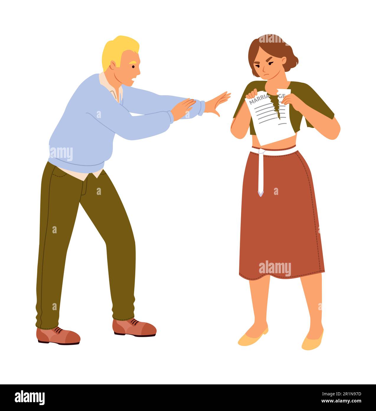 Tearing paper vector illustration Stock Vector Images - Alamy