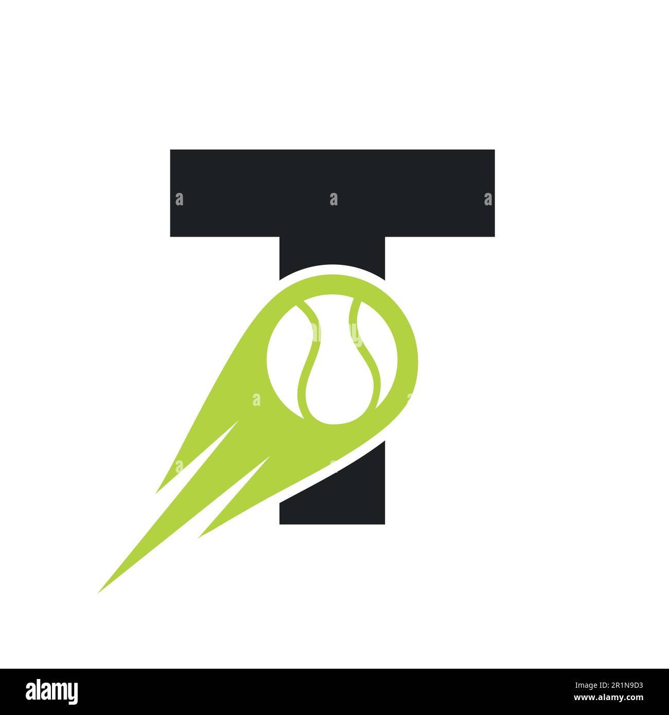 Initial Letter T Tennis Club Logo Design Template. Tennis Sport Academy ...