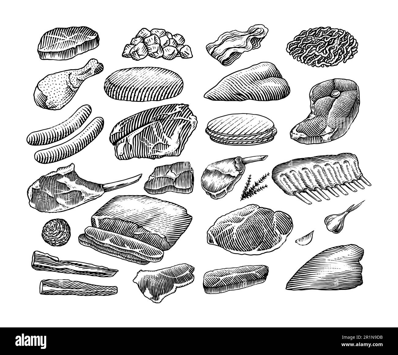 Red Meat Products Veal Beef Ribs Bacon Jamon Mortadella Lamb Beef Steak Pork Sausage