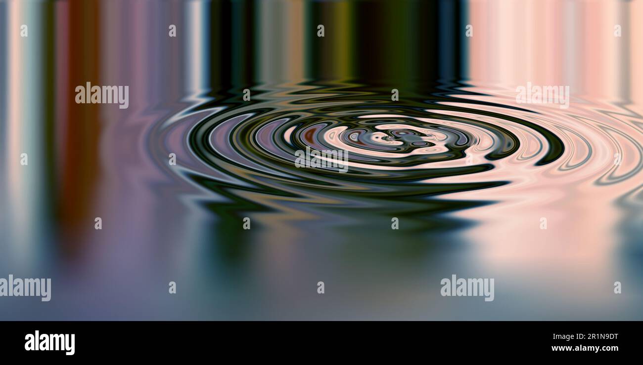 Waves, ripple and design with water drop pattern with mockup for 3d ...