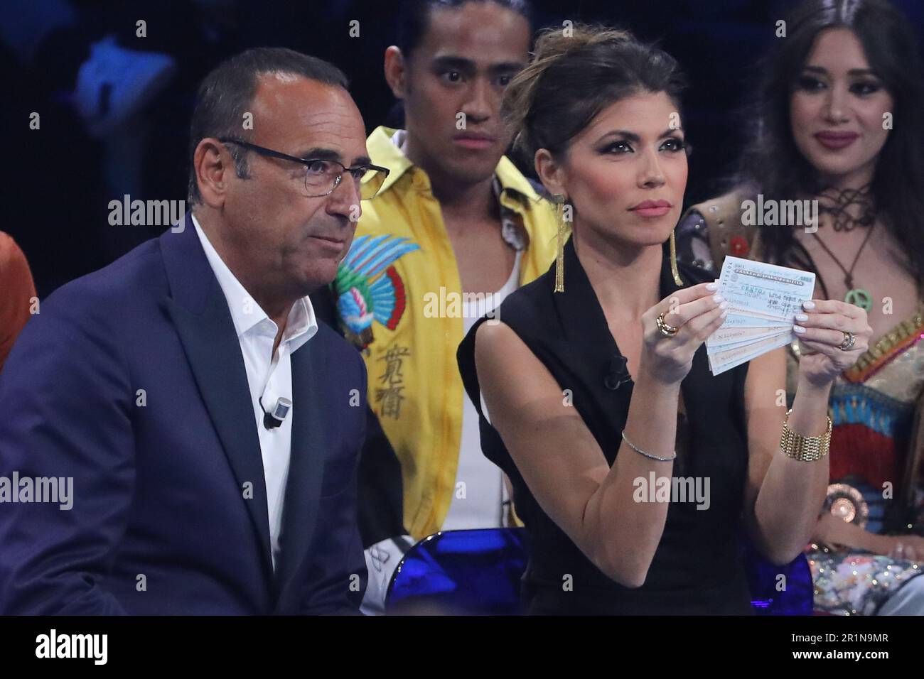 Rome, Italy. 12th May, 2023. Rome, Rai ex Dear studios, TV show "The best years". In the photo ...