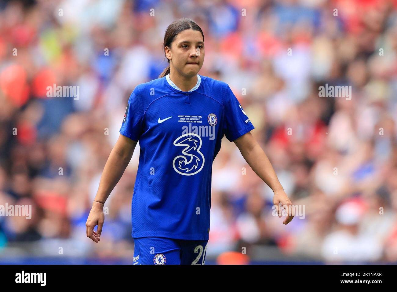 Sam Kerr #20 of Chelsea during the Vitality Women's FA Cup Final match ...