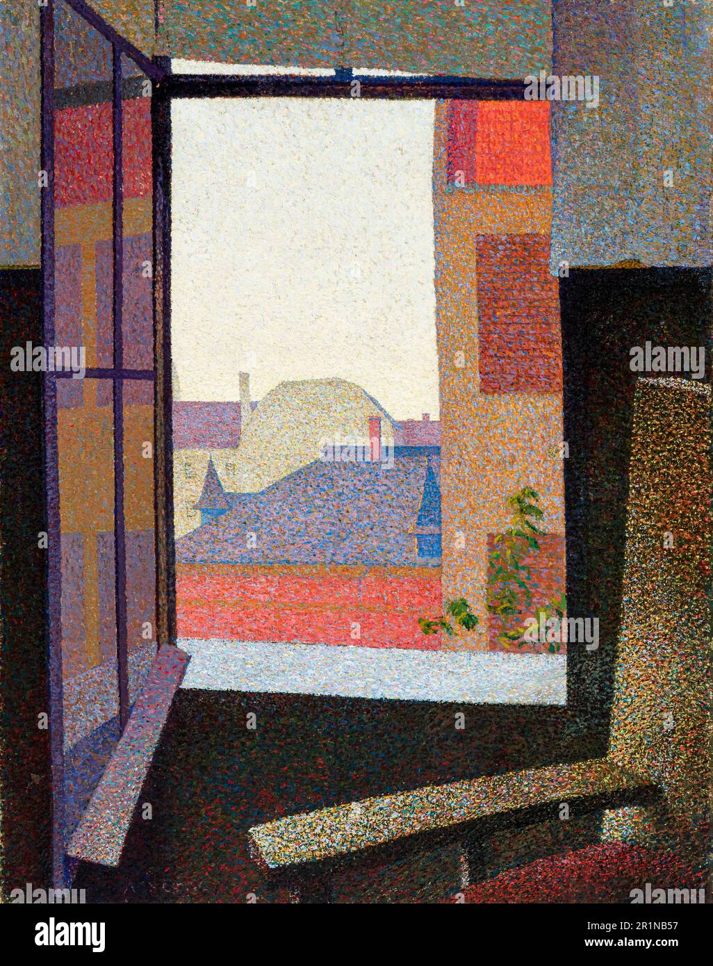 Arthur Segal, abstract painting, View from the Window, 1930 Stock Photo ...