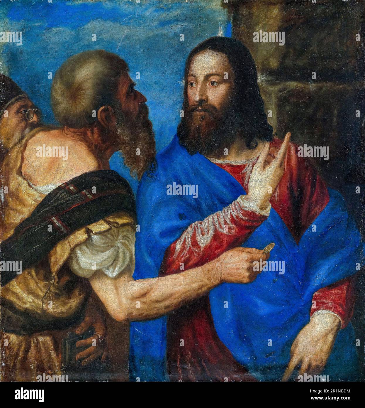 The Tribute Money, painting by Titian, Tiziano Vecellio, 1560-1568 ...