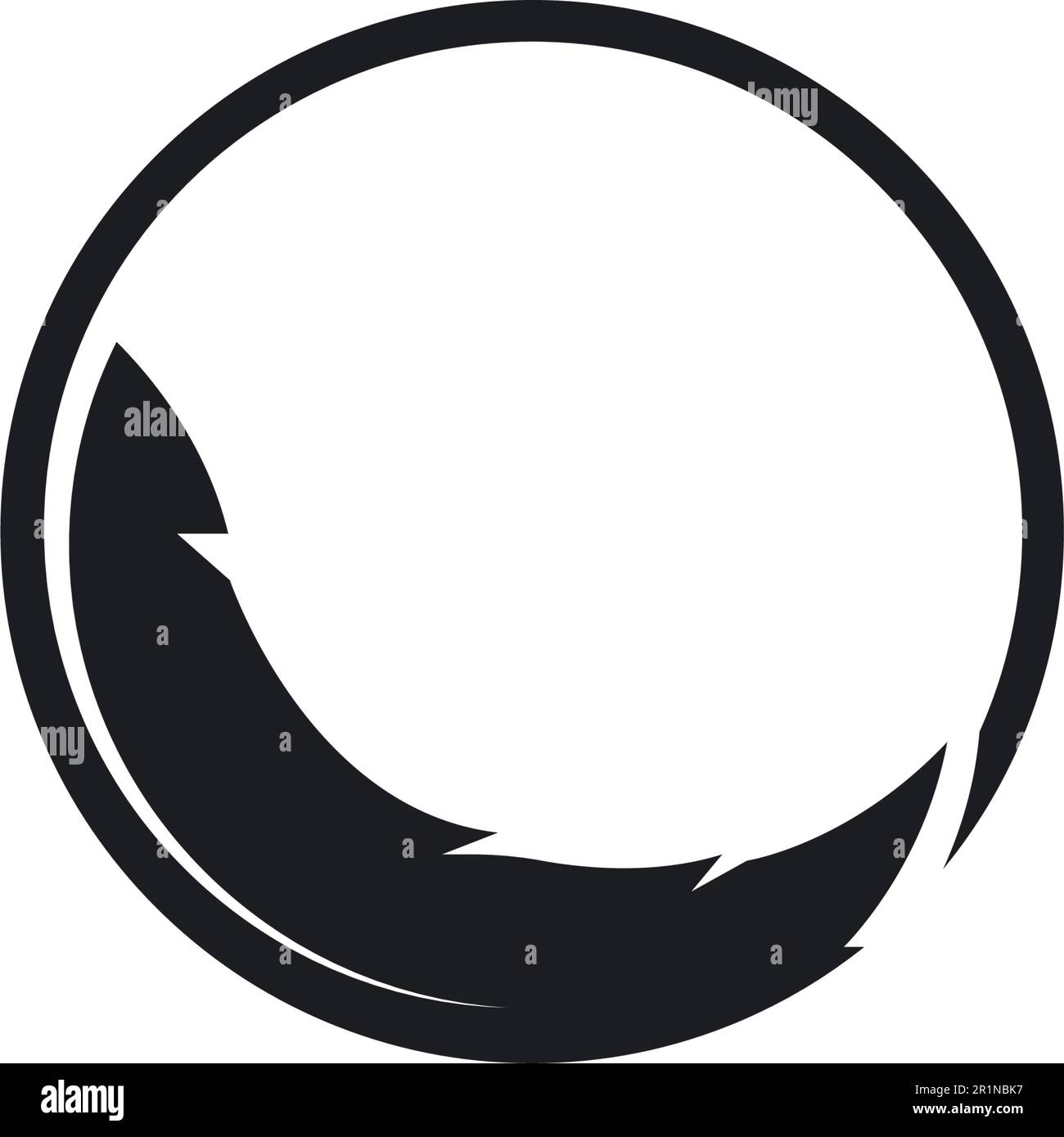 Black feathers circle Cut Out Stock Images & Pictures - Alamy