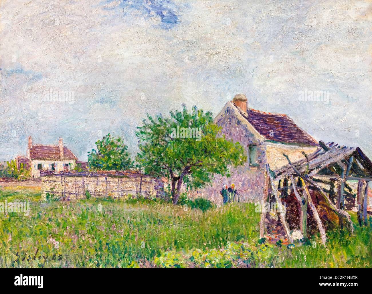 Vieille chaumiere aux sablons hi-res stock photography and images - Alamy