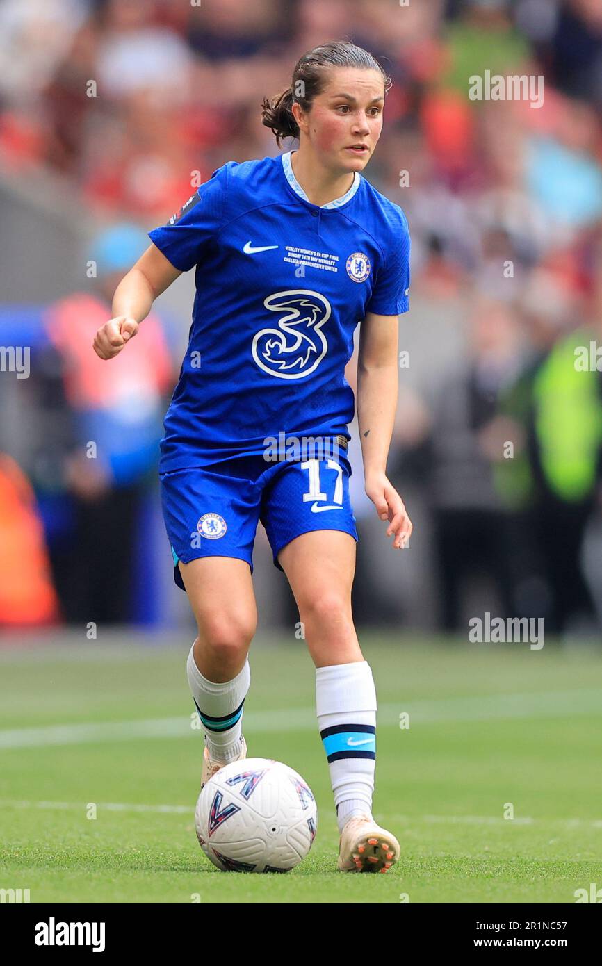 Jessie Fleming #17 of Chelsea controls the ball during the Vitality ...