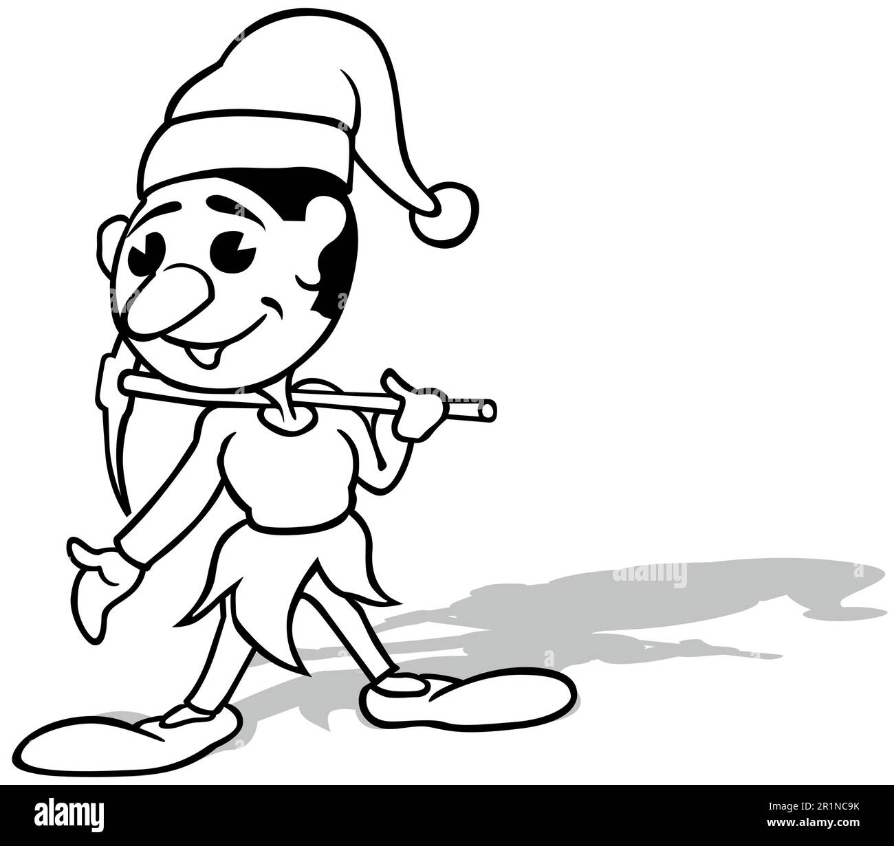 Drawing of a Dwarf with a Pickax Stock Vector Image & Art - Alamy
