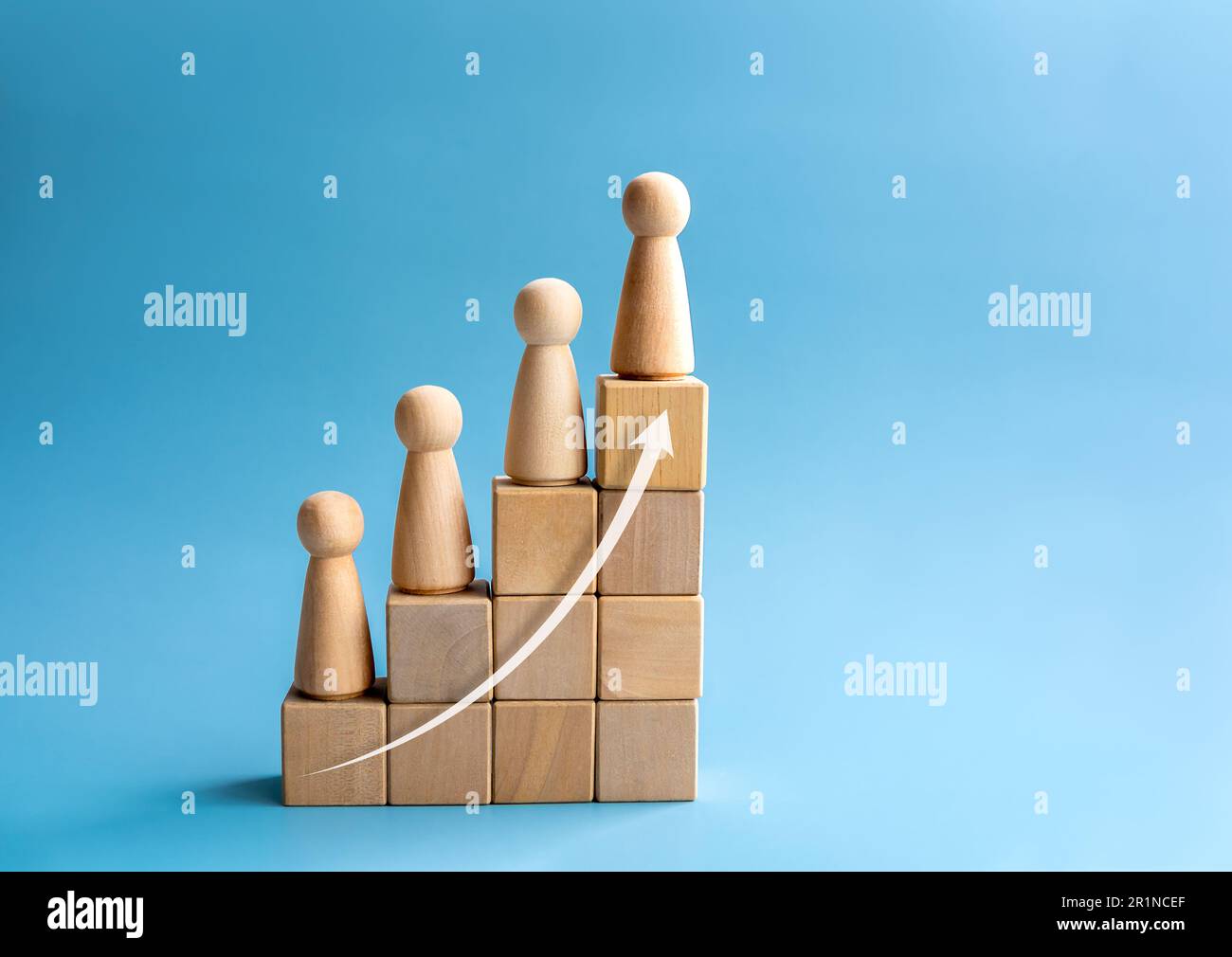 Leadership with business success concept. Modern rising up arrow and ...