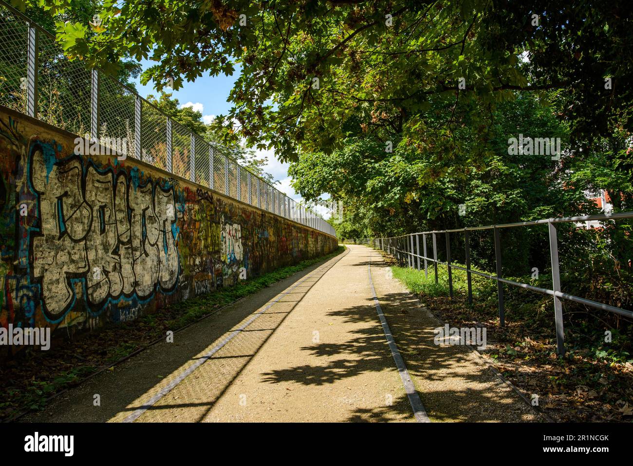This is a photo showing a graph from a metropole. Beautiful colors and ...