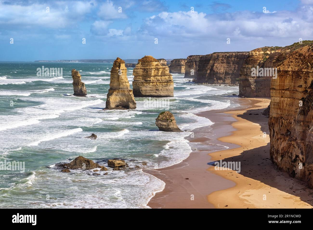 Seascape of the Twelve Apostles on the Great Ocean Road, Australia ...