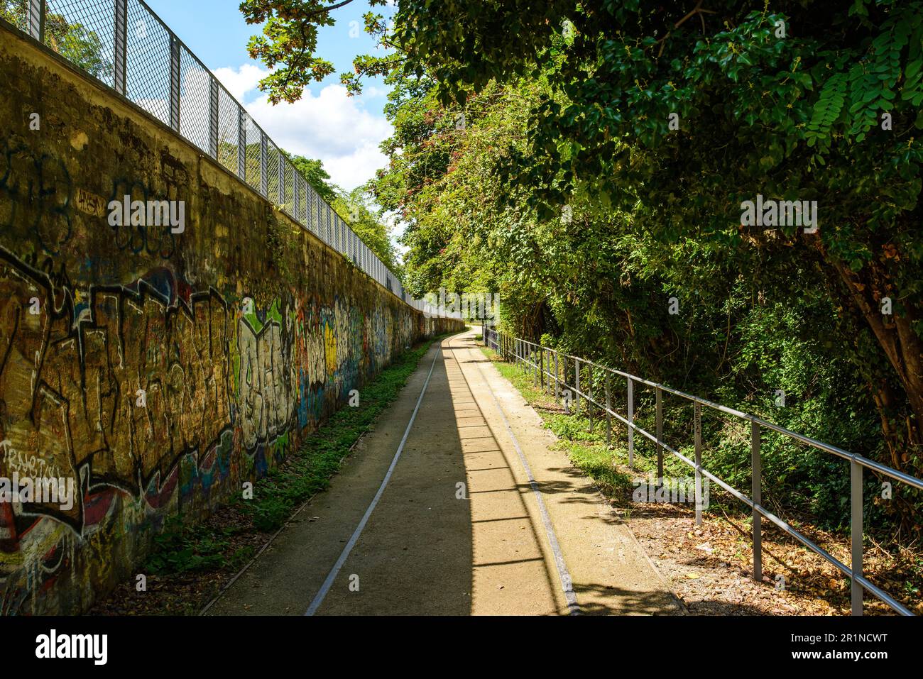 This is a photo showing a graph from a metropole. Beautiful colors and ...