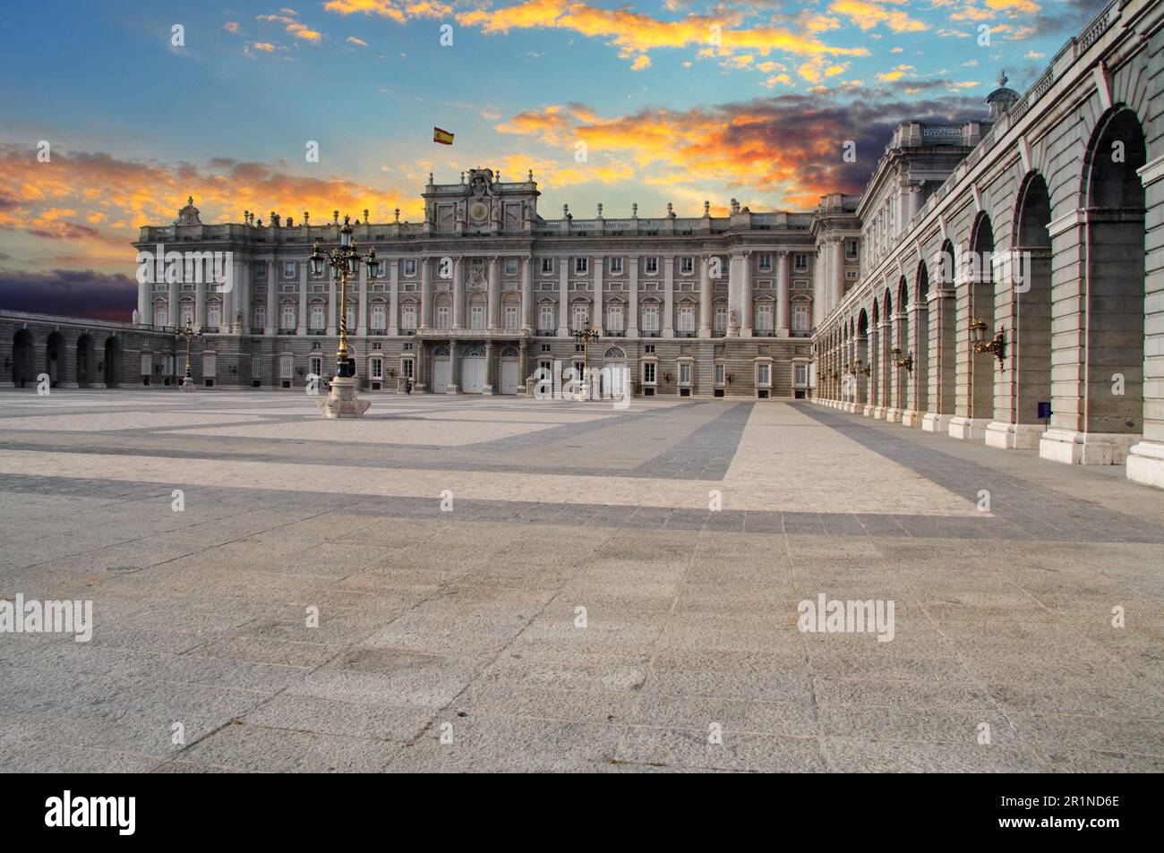 Madrid Royal palace, Spain Stock Photo - Alamy