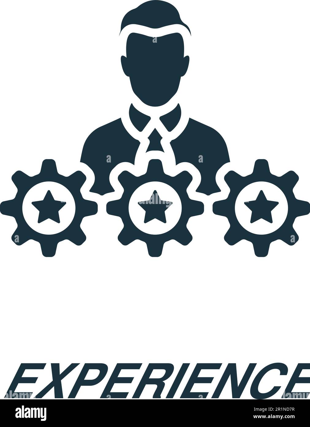 Experience icon. Monochrome simple sign from critical thinking ...