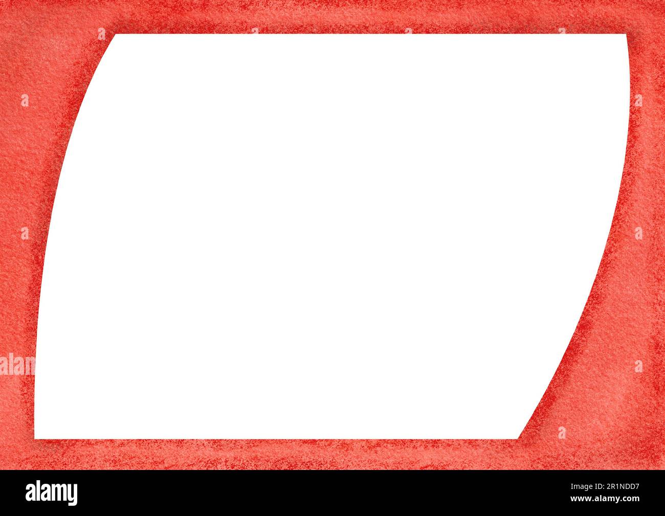 Dark red frame for pictures and photos. Square red border drawn with ...