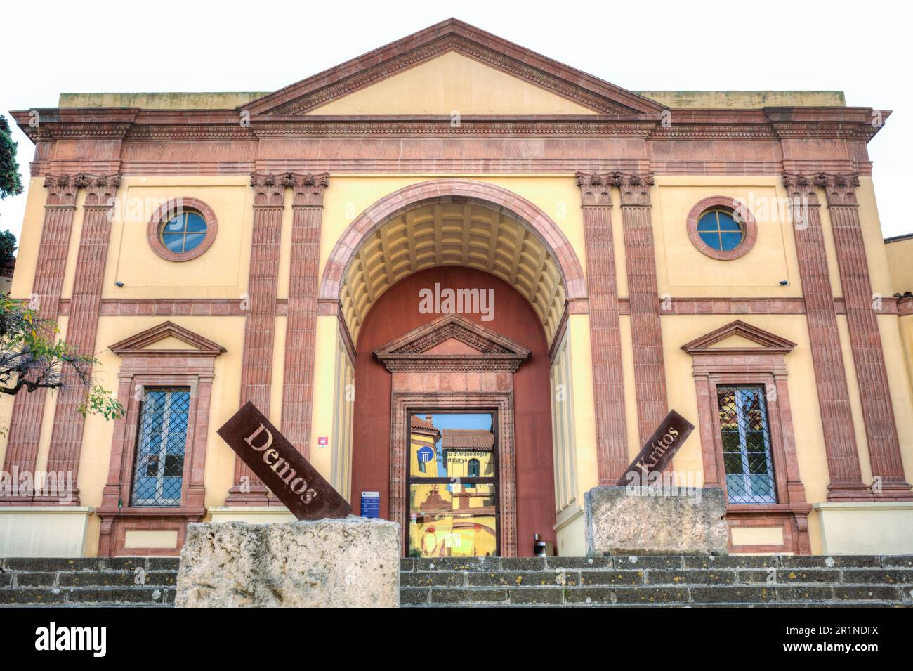 Barcelona, Spain - Dec 27th, 2019: Main facade of Catalan Museum of ...