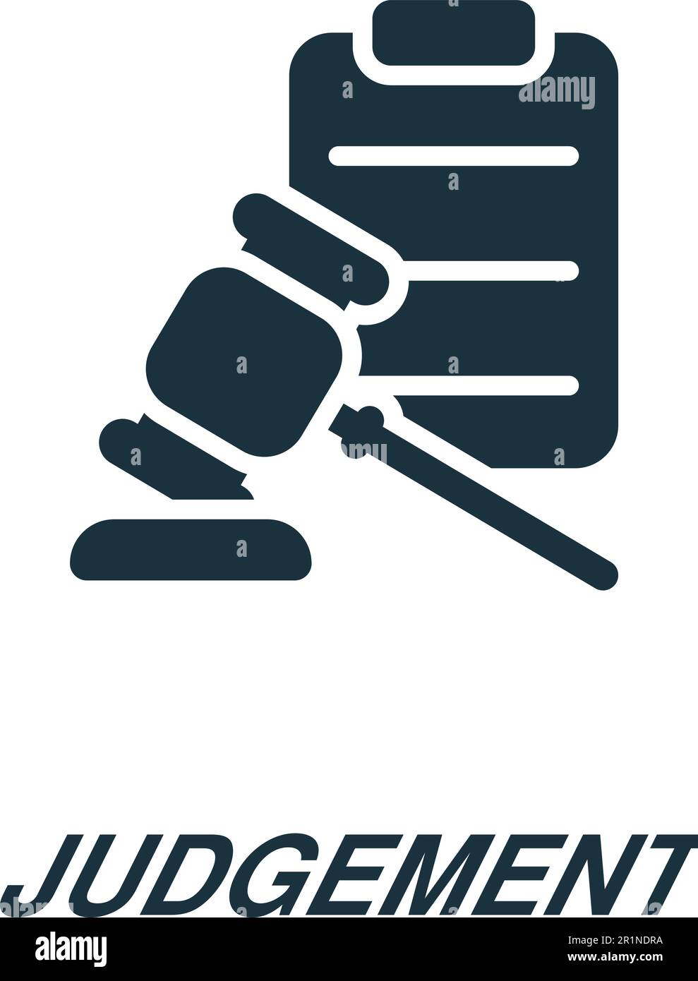 Judgement icon. Monochrome simple sign from critical thinking ...