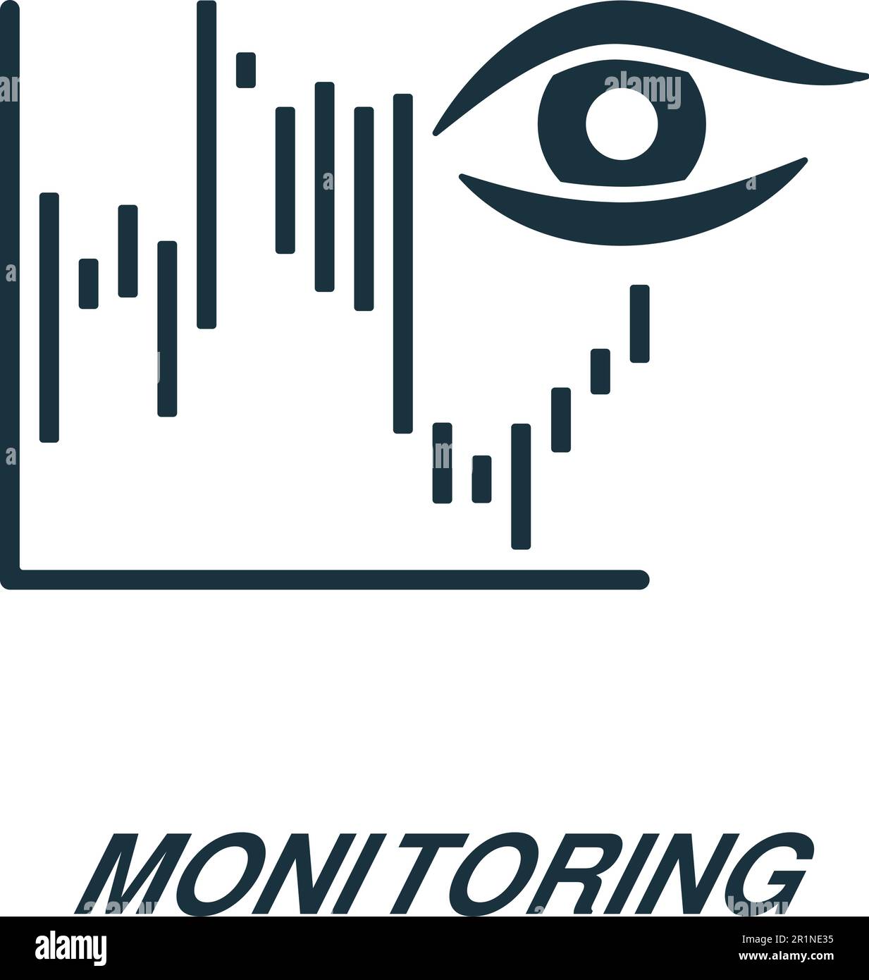 Monitoring Icon Monochrome Simple Sign From Data Analytics Collection Monitoring Icon For Logo