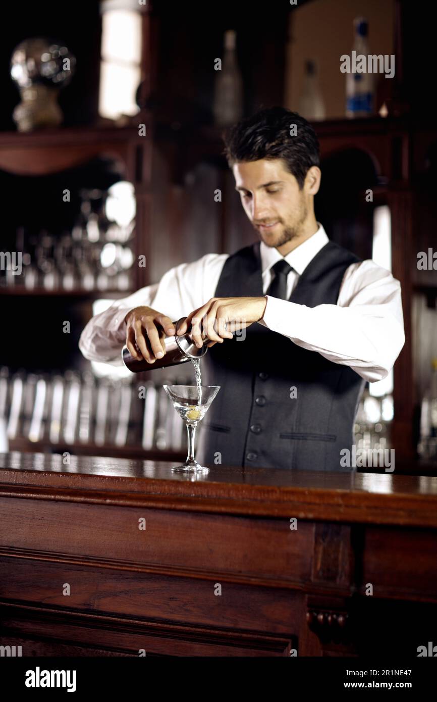 Male server party hi-res stock photography and images - Alamy