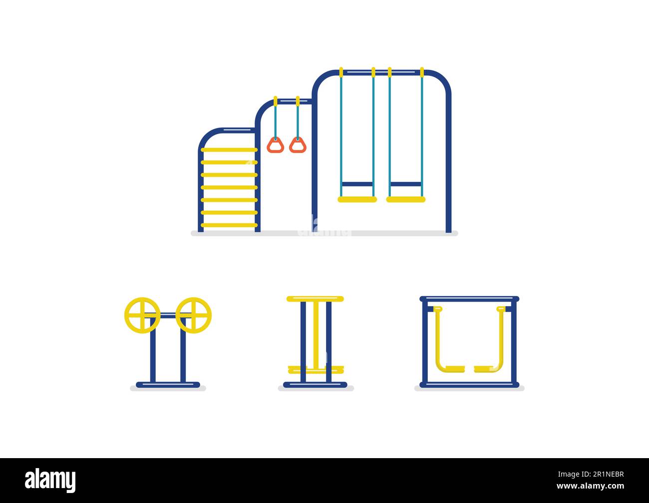 Urban park workout Cut Out Stock Images & Pictures - Alamy