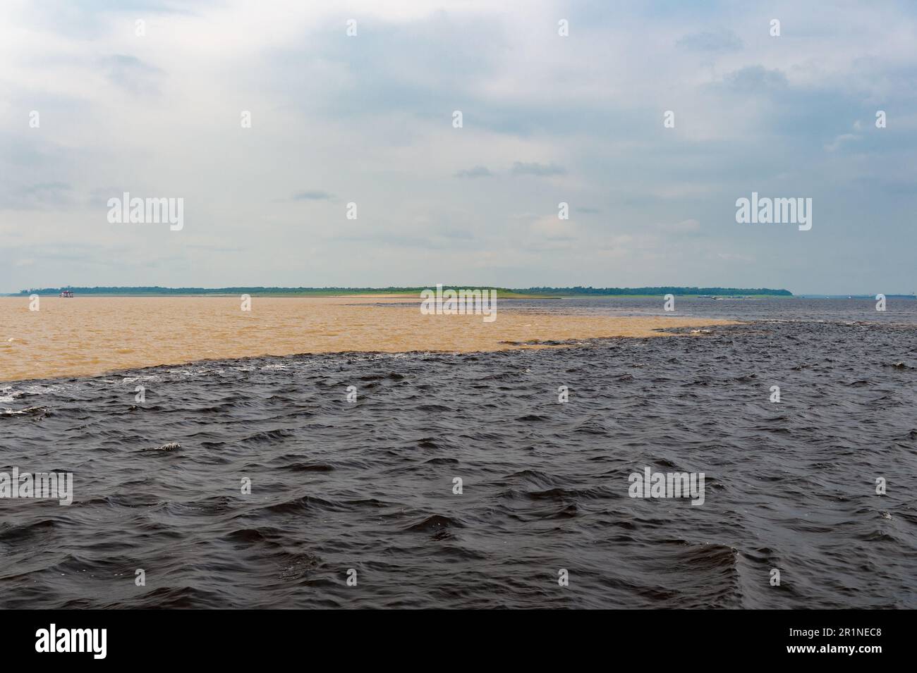 nature waterscape as travel destination, manaus. nature waterscape of ...