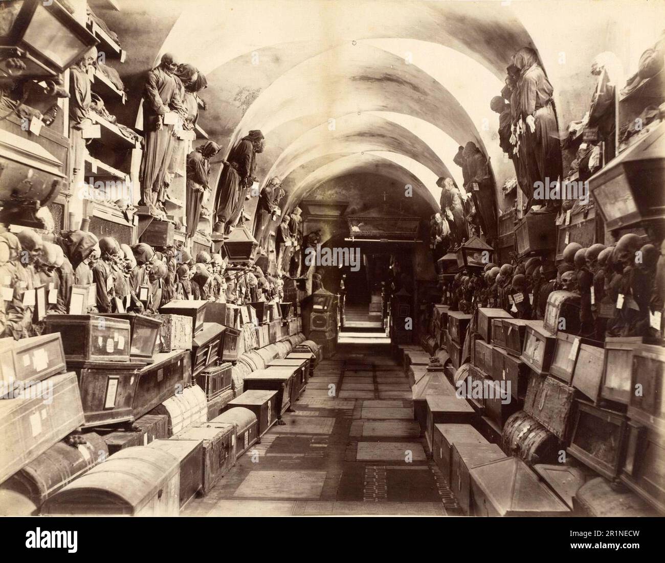 The Capuchin Crypt of Palermo, Le Catacombe dei Cappuccini, extensive ...