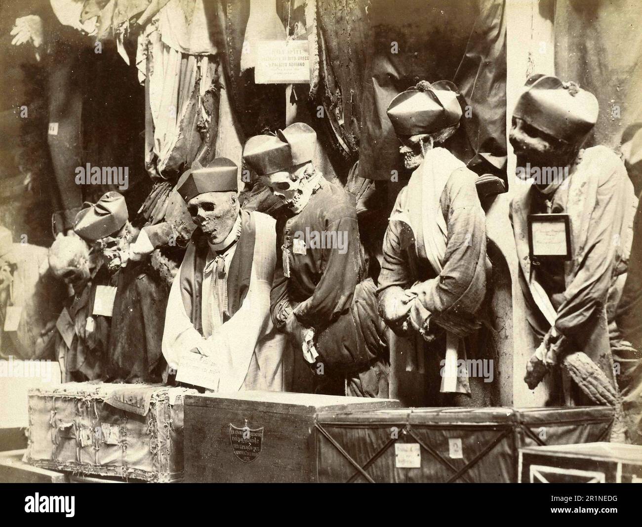 The Capuchin Crypt of Palermo, Le Catacombe dei Cappuccini, extensive ...