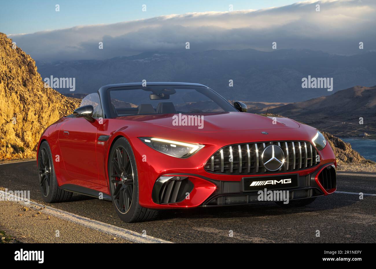 mercedes sl amg 2022 convertible Stock Photo - Alamy