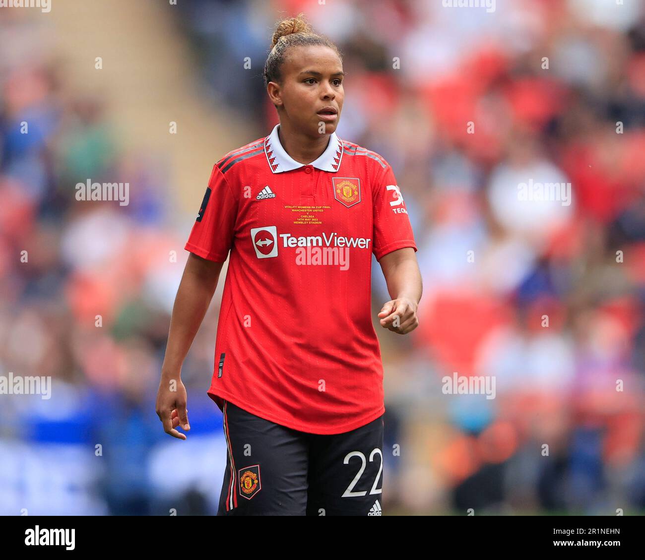 Nikita Parris #22 of Manchester United during the Vitality Women's FA ...