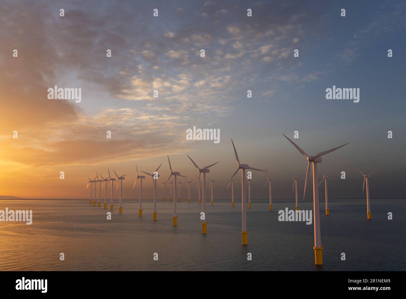 Offshore wind farms - Energy from the future Stock Photo - Alamy