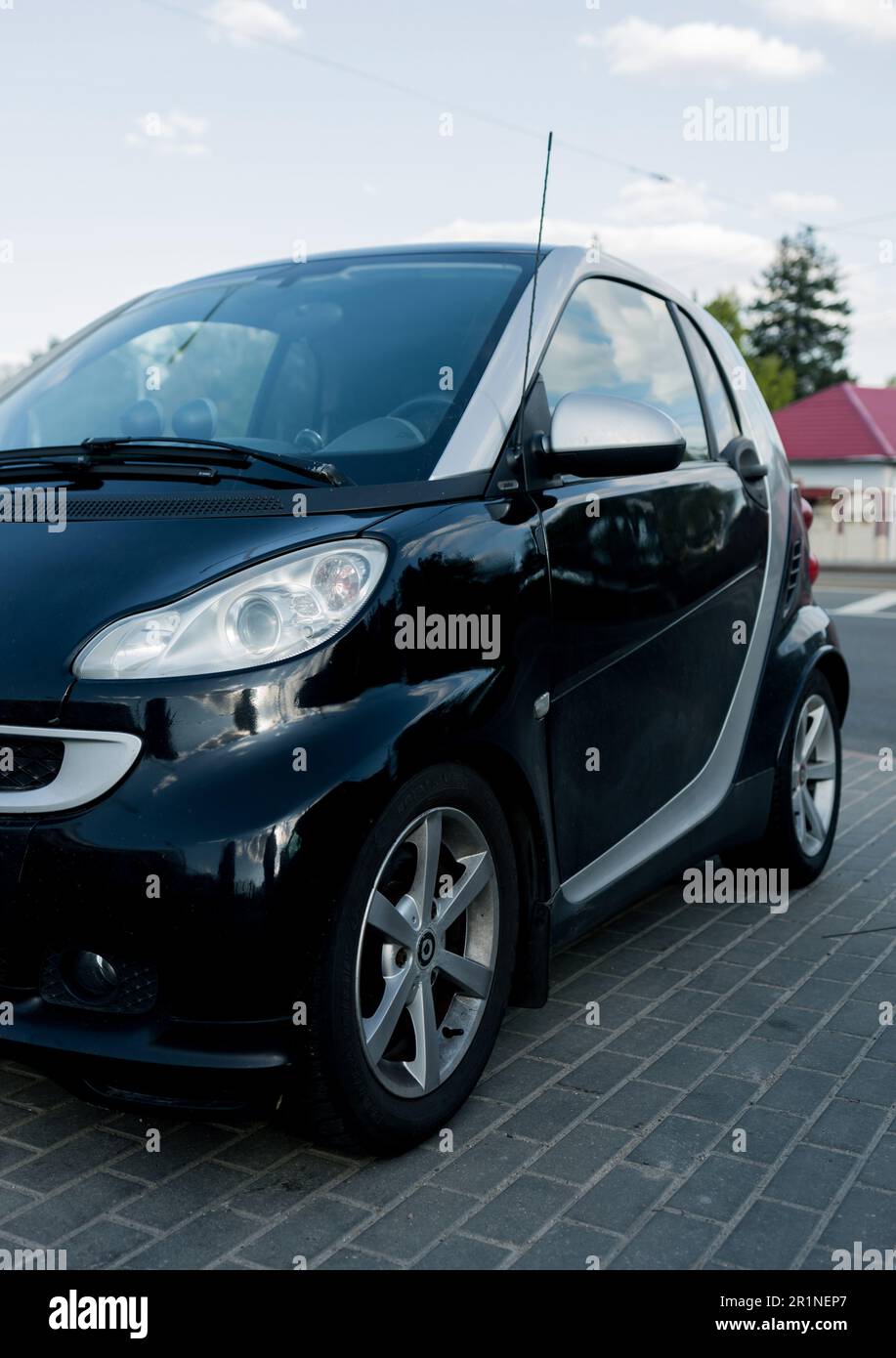 Minsk, Belarus, May 2023 - Mercedes Smart car parked. Small automobile ...