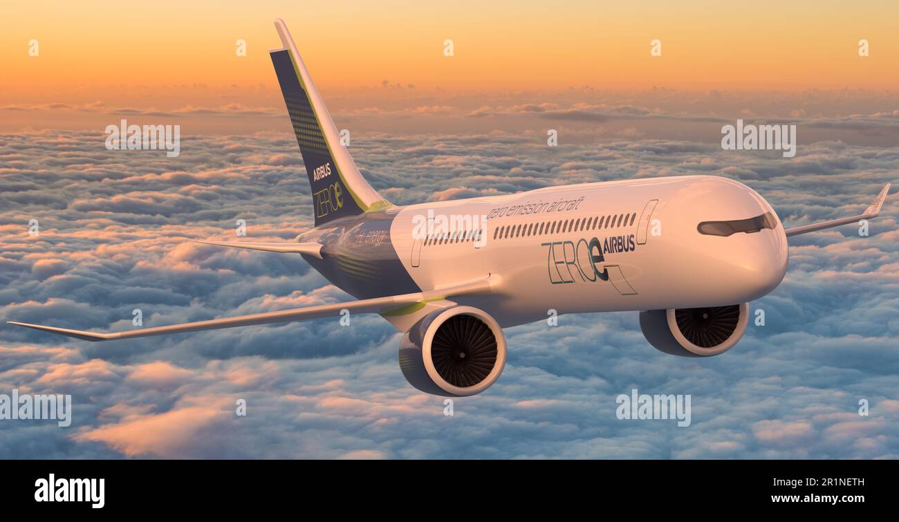 ZEROe -hydrogen powered Zero emission Airbus Stock Photo - Alamy ZEROe -hydrogen powered Zero emission Airbus Stock Photo - Alamy