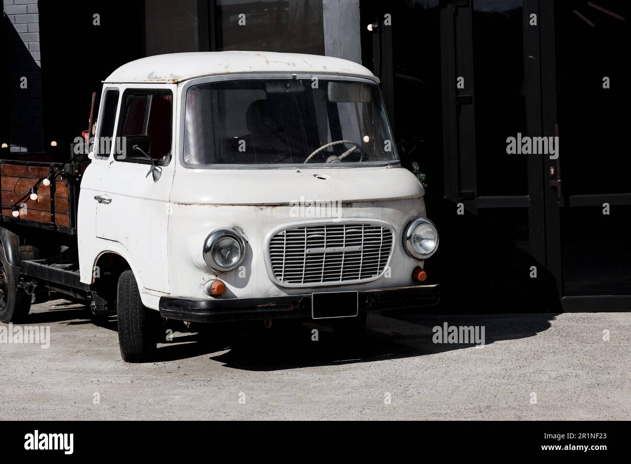 Old Retro Van. Classic vintage car Stock Photo - Alamy