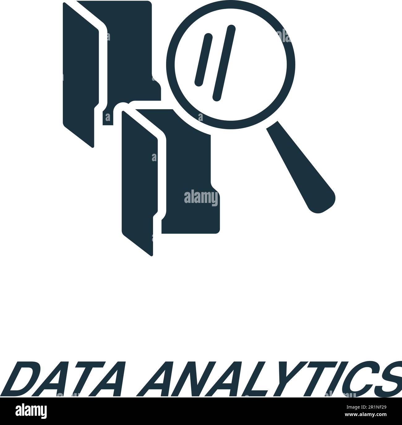 Data Analytics Icon Monochrome Simple Sign From Data Analytics Collection Data Analytics Icon
