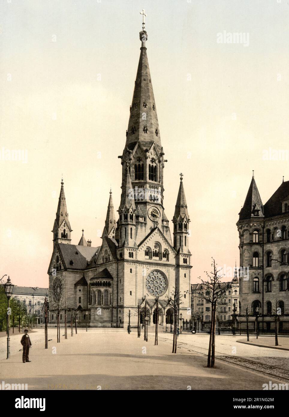 Kaiser Wilhelm Memorial Church, Berlin, c. 1895, Germany, Historic ...