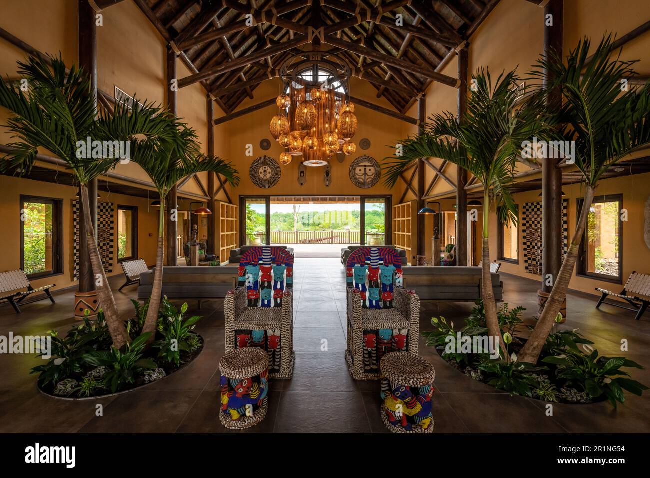 Reception at PAL Savana RESERVE, a safari-like hotel at Le Pal theme ...