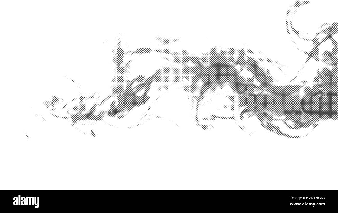 Vector halftone smoke effect. Abstract dark gray flowing wave Stock ... Vector halftone smoke effect. Abstract dark gray flowing wave Stock ...