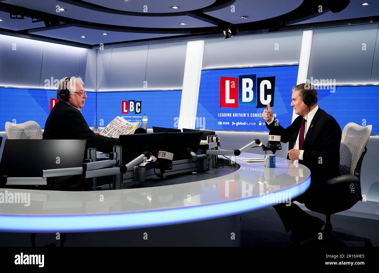 Labour Party leader Sir Keir Starmer takes part in Call Keir, his ...