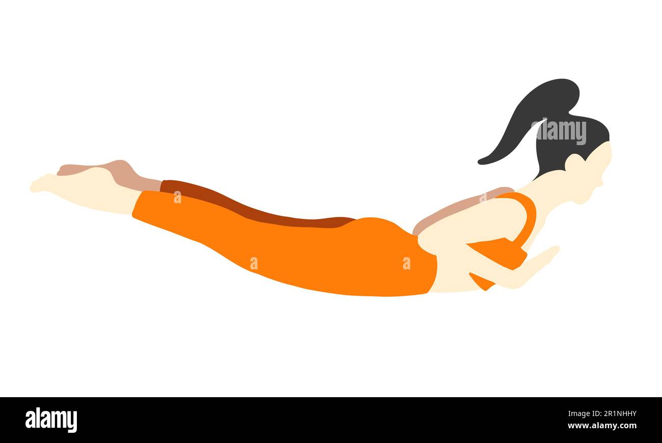 Flexibility yoga pose. Asian female, lady, woman, girl. Meditation ...