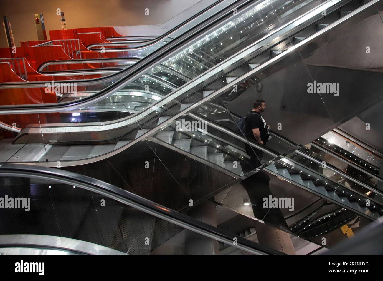 Naples, Italy. 14th May, 2023. Detail of the Garibaldi station of Line ...