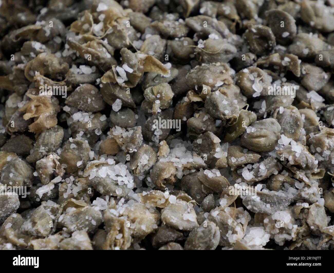 Capers at street food market in Ortigia, Siracuse in sicily, Italy ...