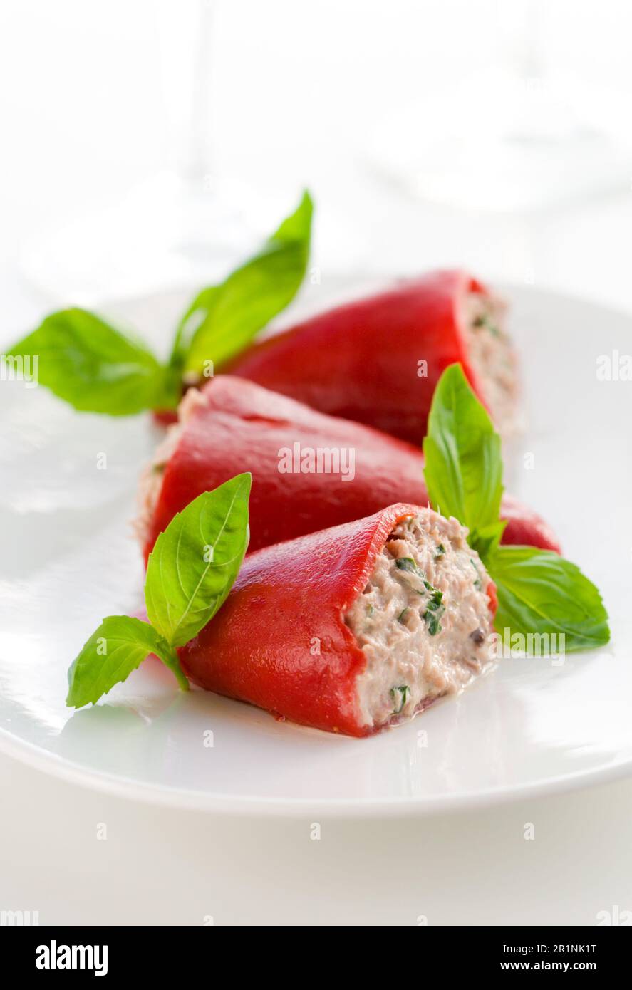 Bell peppers tuna stuffed hi-res stock photography and images - Alamy