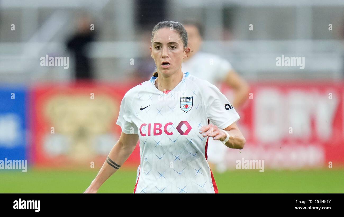 Chicago Red Stars' Ella Stevens (8) in action during an NWSL soccer ...